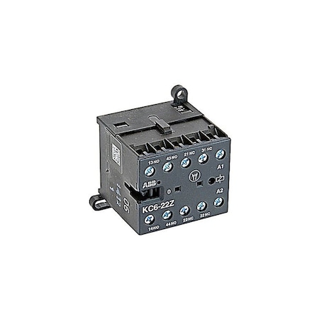 Abb MINI CONTACTOR RELAY 4 POLE, 2NO/2NC, 4 AMP, 110-125VDC COIL KC6-22Z-04 | Zoro